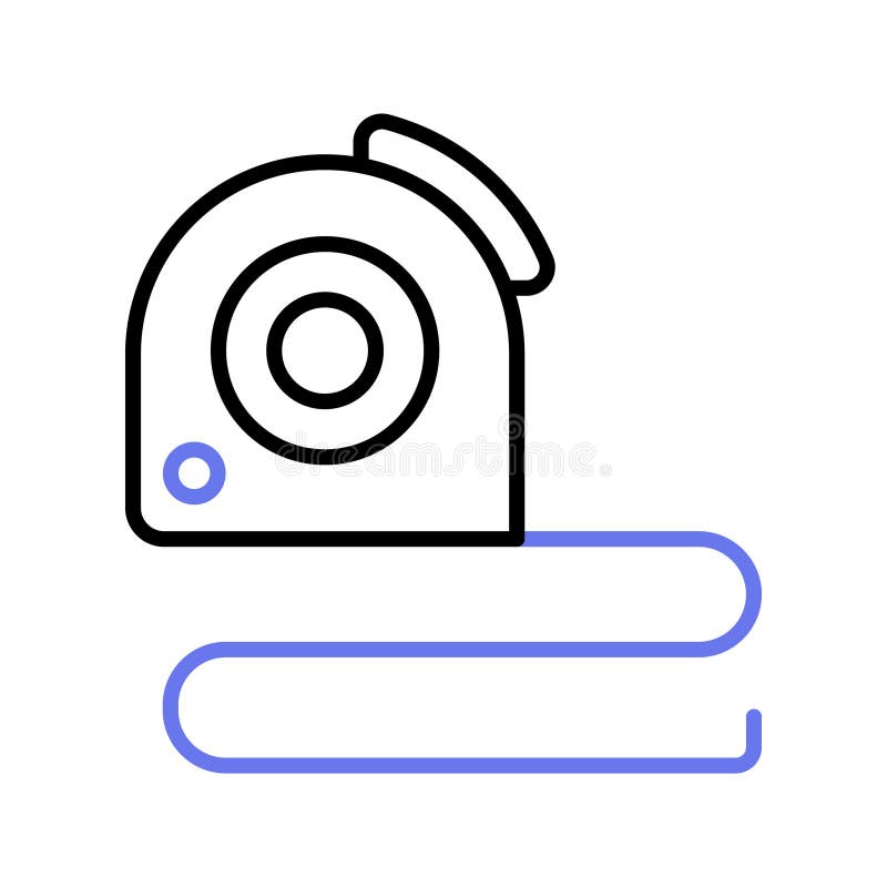 Measurement Tape Vector Design, an Instrument for Measuring, Inches ...