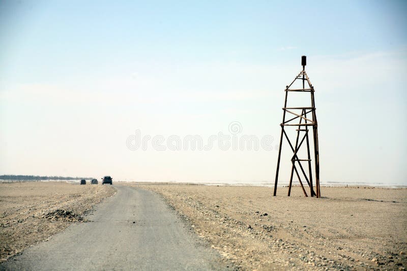 Measurement Tower Gobi Desert Stock Image - Image of oasis, gansu: 6673785