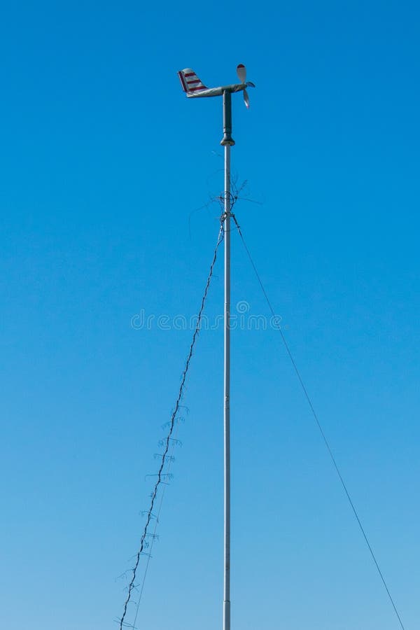 Measurement of Wind Direction in the Form of an Airplane Stock Photo ...