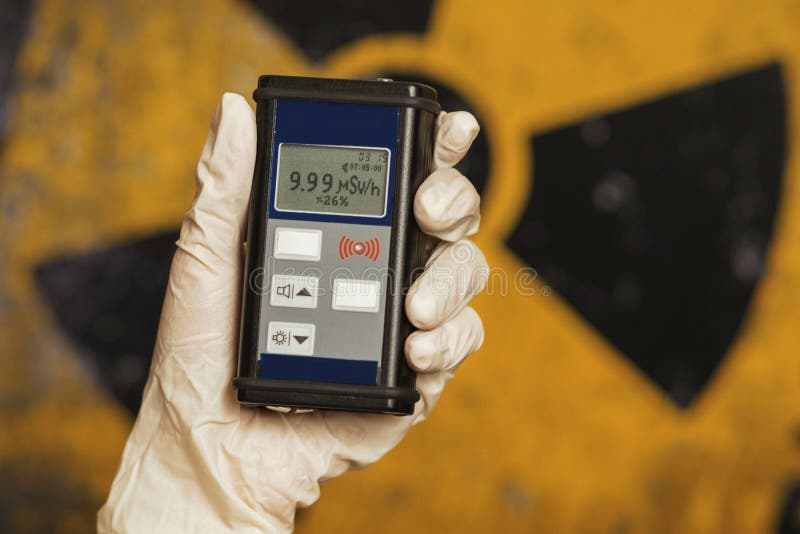 Measurements of radiation. stock photo. Image of american - 115596502