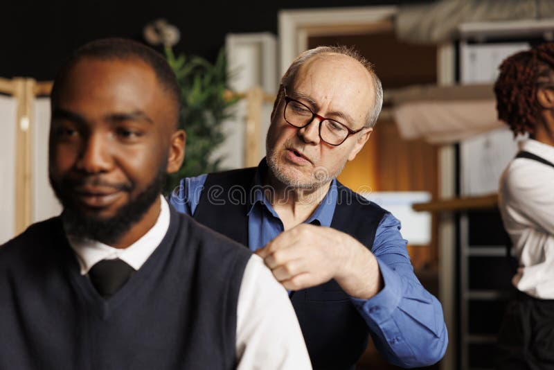 Measurements Taken by Precise Suitmaker Stock Image - Image of precise ...