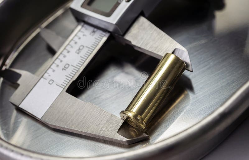 Measures Bullet Caliber in Ballistic Lab Stock Photo - Image of ...