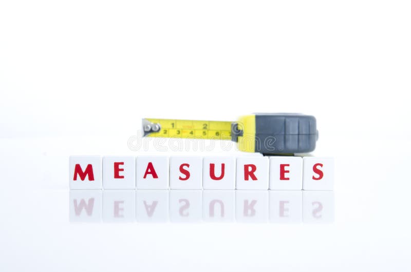 MEASURES LETTER and MEASURING TAPE Stock Image - Image of tape ...