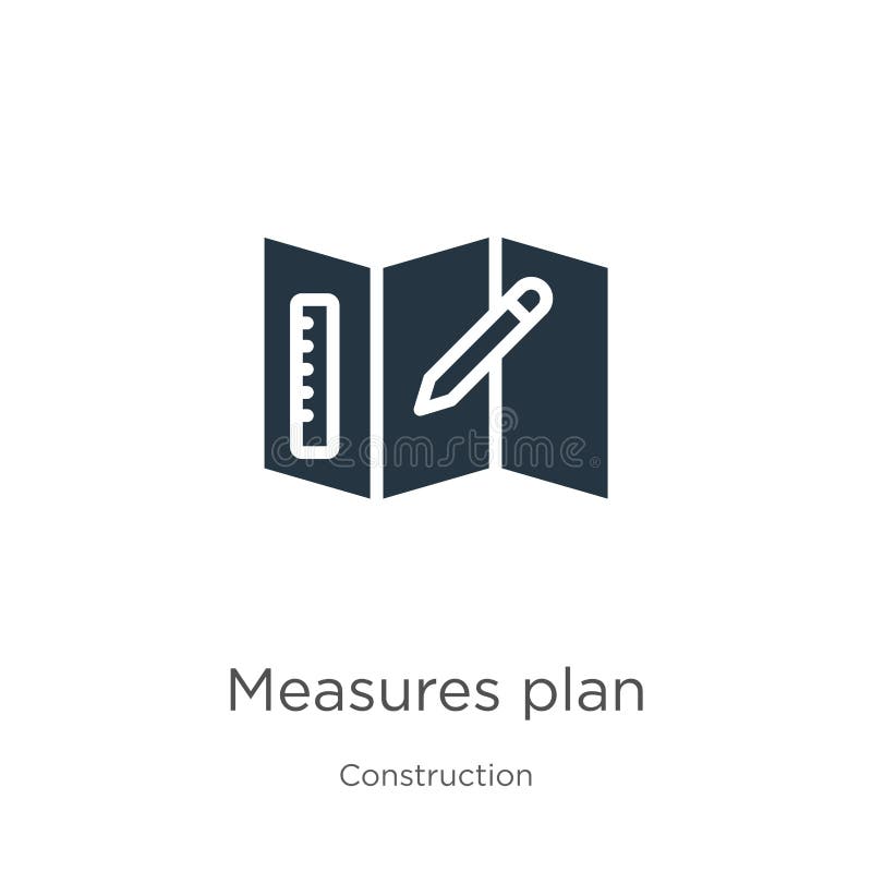 Measures Plan Icon Vector. Trendy Flat Measures Plan Icon from ...