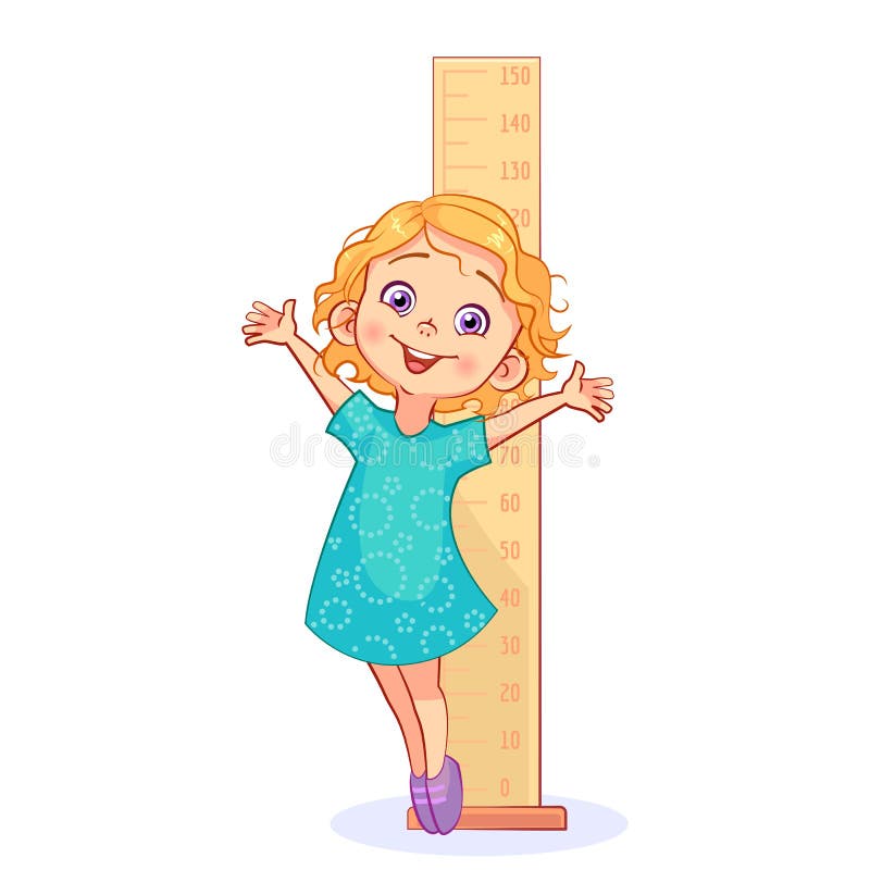 Kids Measuring Stock Illustrations – 634 Kids Measuring Stock ...