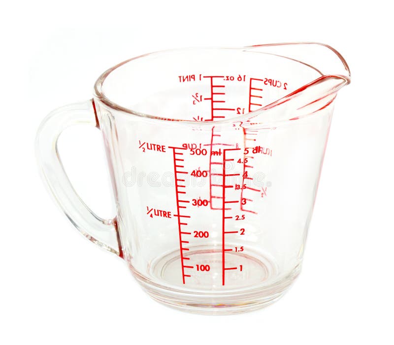 Cooking Oil in Measuring Cup (with Clipping Path) Stock Photo - Image ...