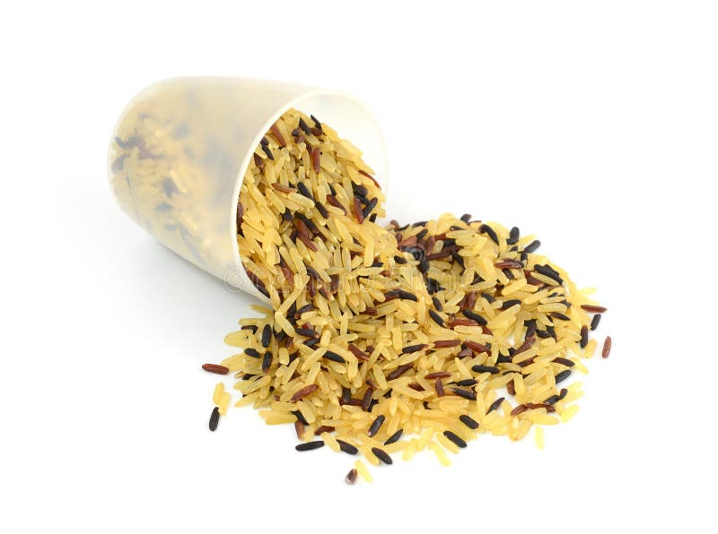 Measuring Cup of Brown Rice Stock Image - Image of grain, pile: 31125757