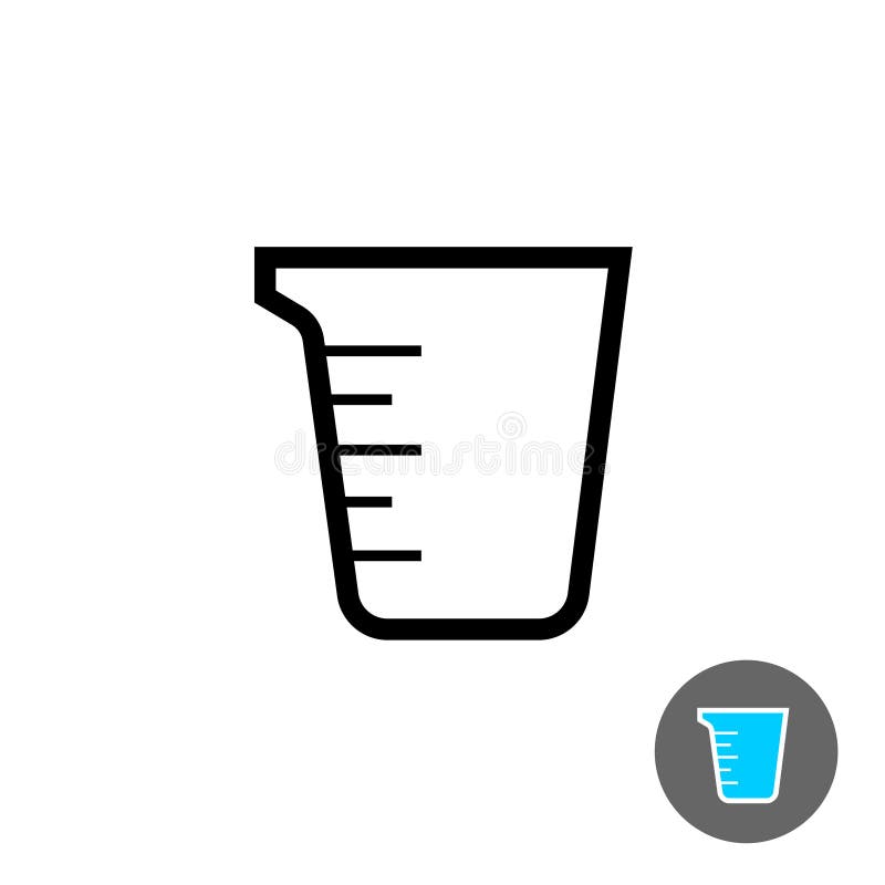 Measuring cup empty icon stock vector. Illustration of household ...