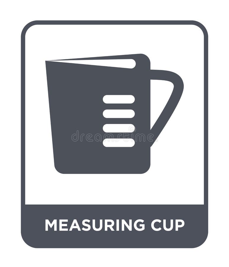 Measuring Cup Icon in Trendy Design Style. Measuring Cup Icon Isolated ...