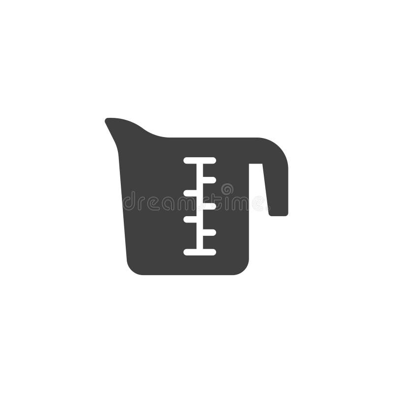 Measuring Cup vector icon stock illustration. Illustration of simple ...