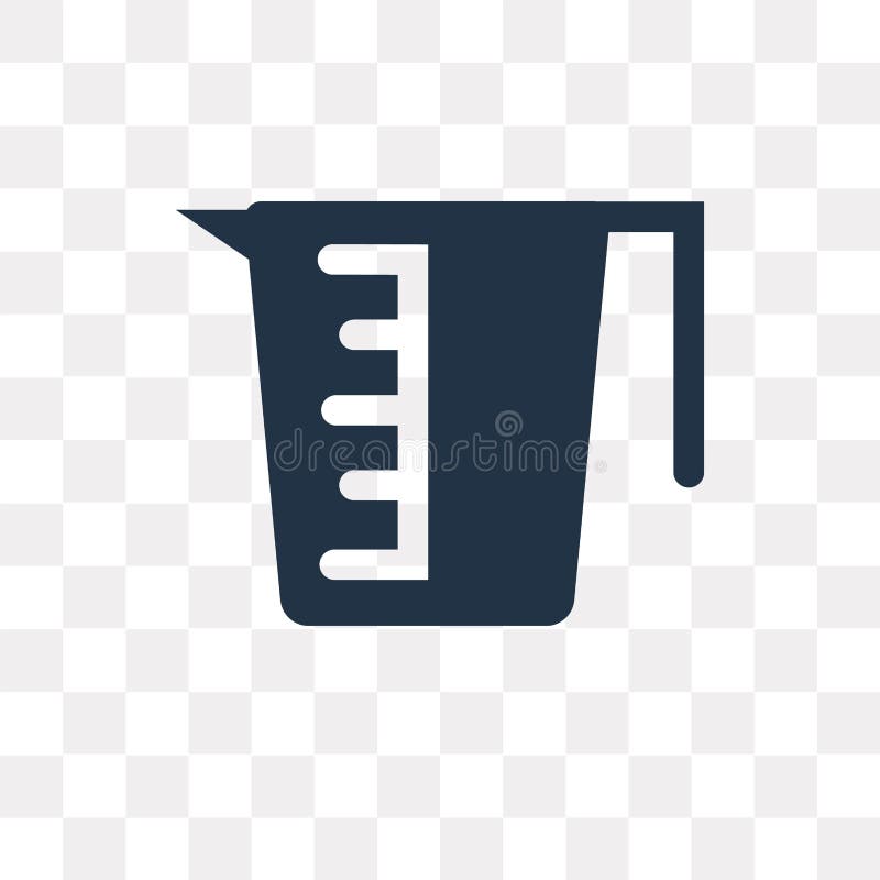 Measuring Cup Icon Vector Sign and Symbol Isolated on White Background ...