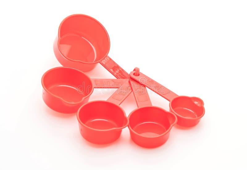 Measuring Cup on White Background Stock Image - Image of quantity ...