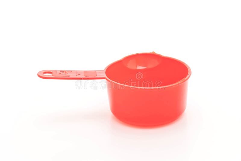 Measuring Cup on White Background Stock Photo - Image of quantity ...