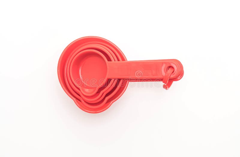 Measuring Cup on White Background Stock Photo - Image of preparation ...