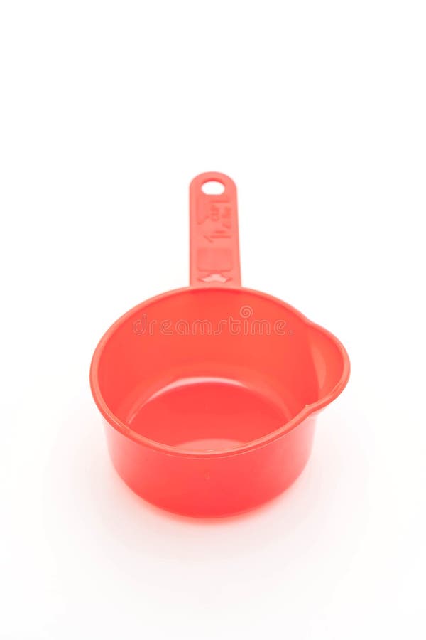Measuring Cup on White Background Stock Image - Image of instrument ...