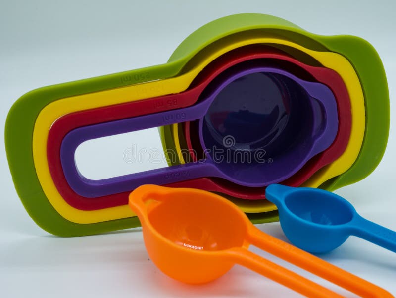 Measuring cups stock image. Image of pile, cooking, equipment - 88701267