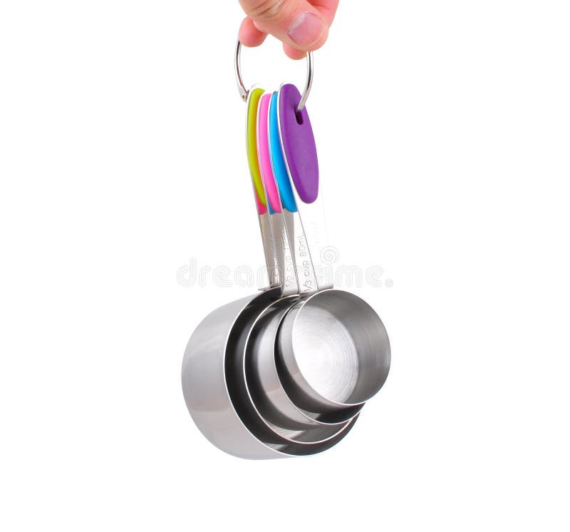 Measuring cups stock image. Image of metal, food, object - 70218765