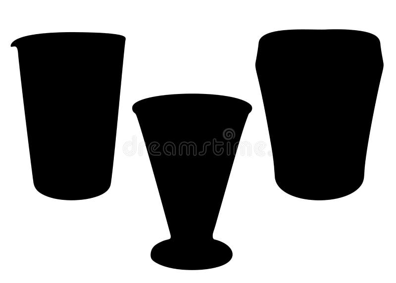Measuring Cups without Handle. Stock Vector - Illustration of measuring ...