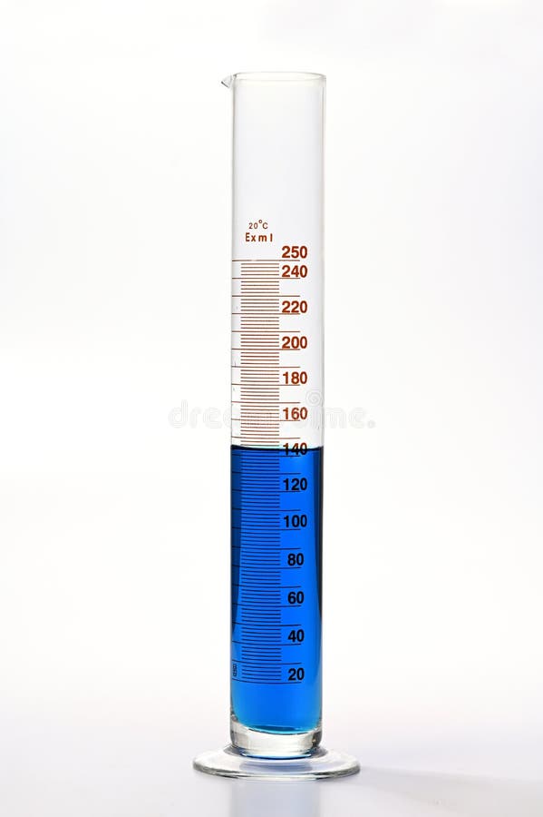 Measuring Cylinders with Chemical Stock Photo - Image of cylinders ...