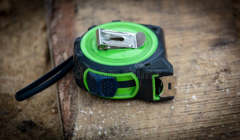 Measuring Device at a Home Construction Site Stock Image - Image of ...