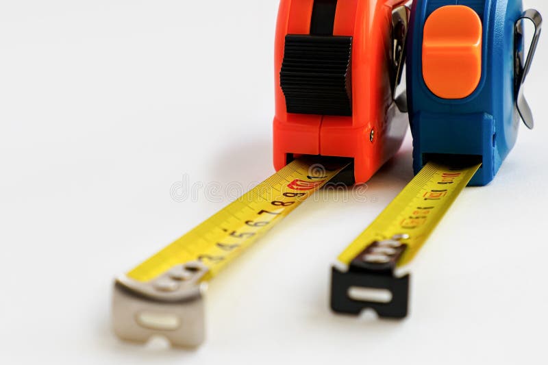 The Measuring Device is a Meter. a Construction Tool on a White ...