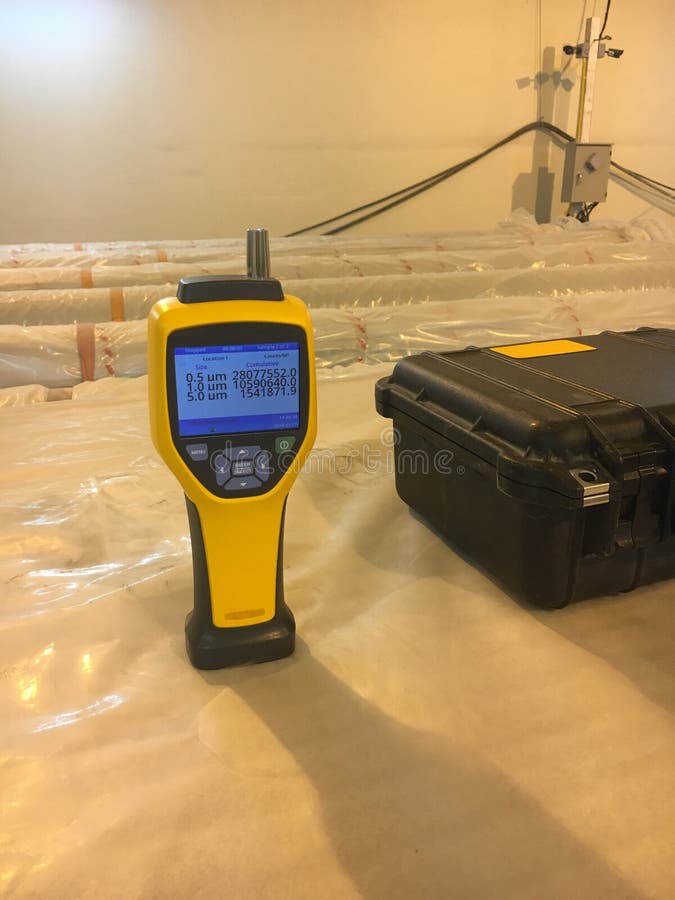 Measuring Device for Quantity of Dust Stock Image - Image of ...