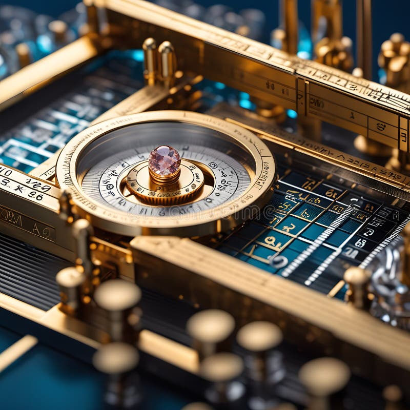 Measuring Devices, AI-generatet Stock Illustration - Illustration of ...