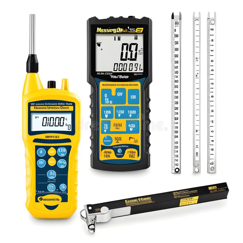 Measuring Devices, AI-generatet Stock Illustration - Illustration of ...