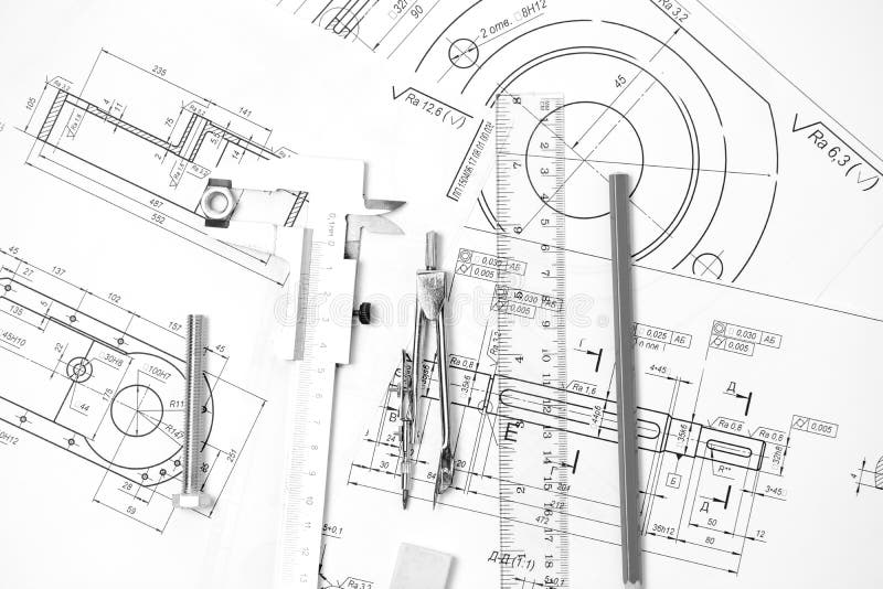 Measuring and Drawing Instruments in the Drawings Stock Illustration ...