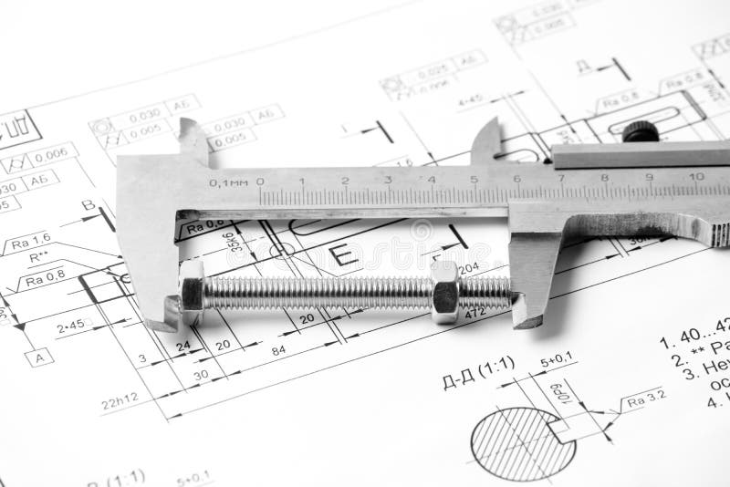 Measuring and Drawing Instruments in the Drawings Stock Photo - Image ...