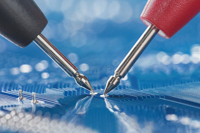 Measuring Electronic Signal from Component on the PCB. Electronics ...
