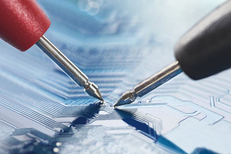 Measuring Electronic Signal from Component on the PCB. Electronics ...