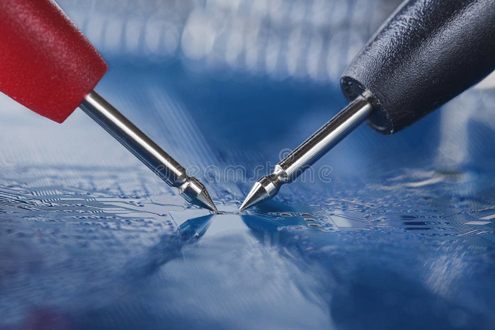 Measuring Electronic Signal from Component on the PCB. Electronics ...