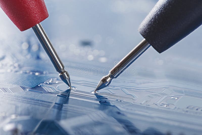 Measuring Electronic Signal from Component on the PCB. Electronics ...