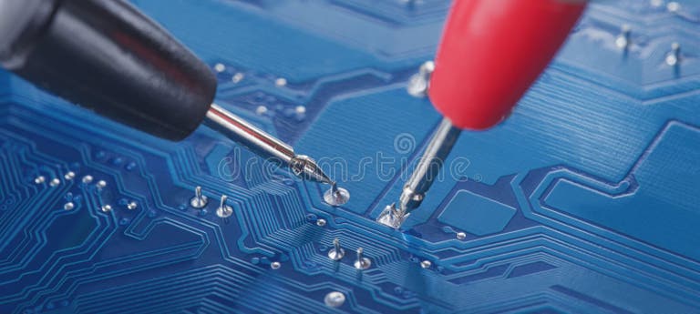 Measuring Electronic Signal from Component on the PCB. Electronics ...