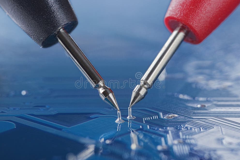 Measuring Electronic Signal from Component on the PCB. Electronics ...