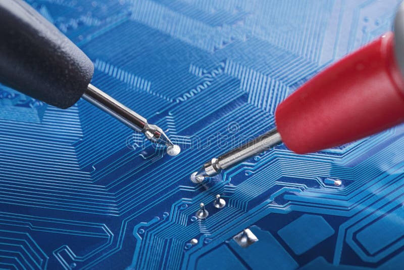 Measuring Electronic Signal from Component on the PCB. Electronics ...