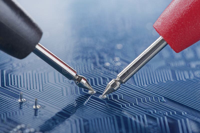 Measuring Electronic Signal from Component on the PCB. Electronics ...