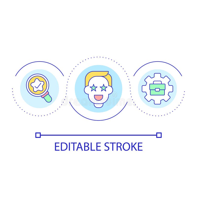 Employee Satisfaction and Motivation Loop Concept Icon Stock ... Employee Satisfaction and Motivation Loop Concept Icon Stock ...