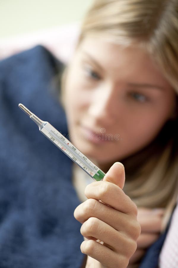 Measuring fever stock image. Image of measuring, medicine - 16149583