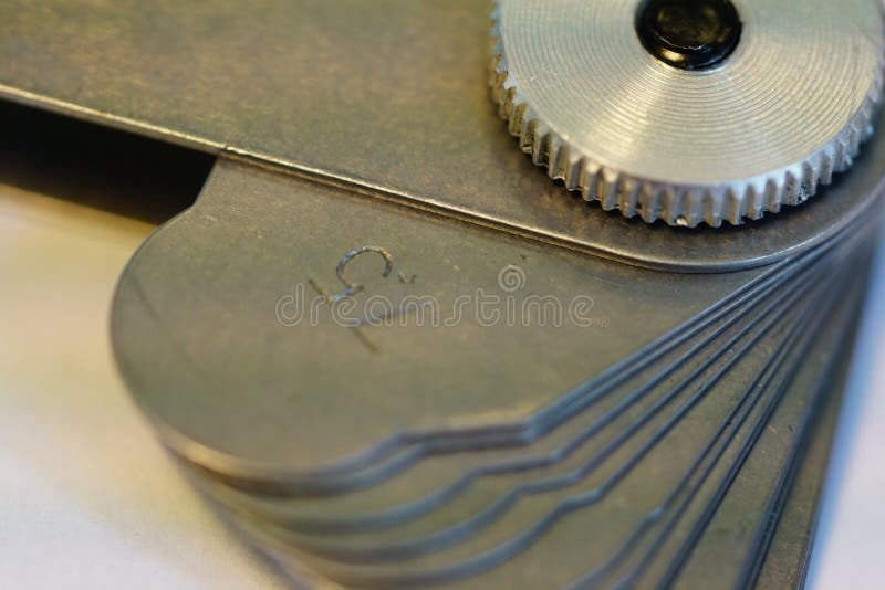 Measuring Gauge Set for Radius Checking Stock Photo - Image of radius ...
