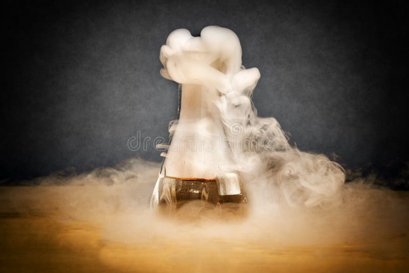 Measuring glass smoke stock image. Image of object, experimental - 59258245