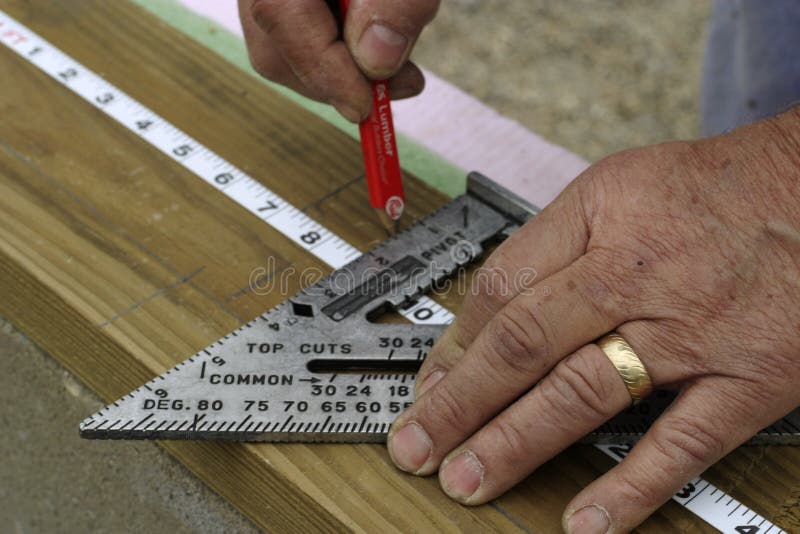 Measuring Hands stock image. Image of measurement, workman - 276755