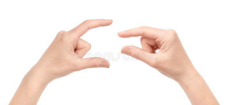 Measuring Hands Isolated stock image. Image of copy, measuring - 23639507