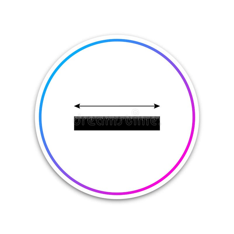 The Measuring Height and Length Icon Isolated on White Background ...