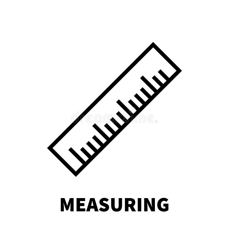 Measuring Icon or Logo in Modern Line Style. Stock Vector ...