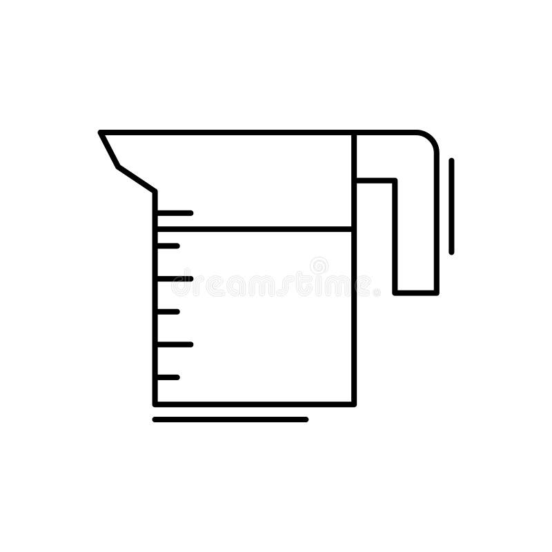 Measuring Icon. Simple Line, Outline Vector Elements of Kitchen Object ...
