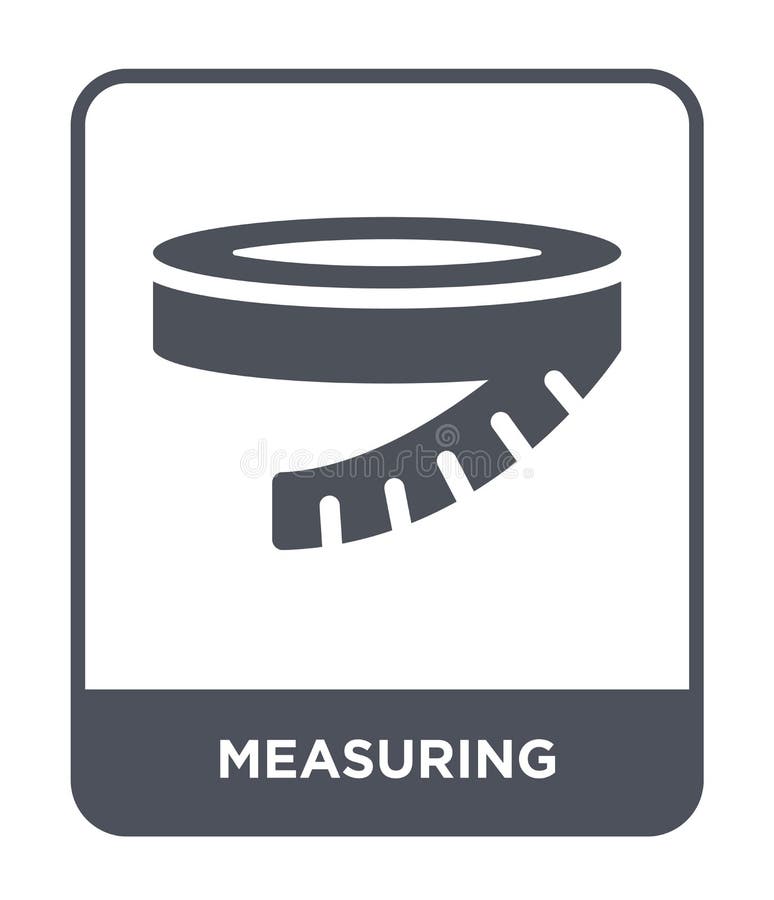 Measuring Icon in Trendy Design Style. Measuring Icon Isolated on White ...