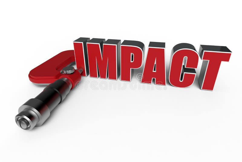 Measuring impact concept stock illustration. Illustration of action ...