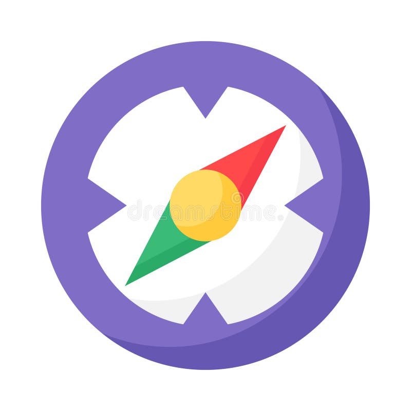 Measuring Instrument Compass Pointing Icon Stock Vector - Illustration ...